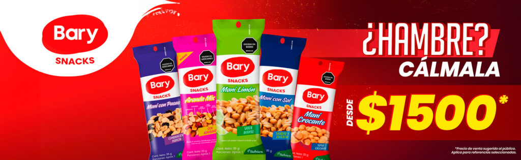 Bary | Snacks deliciosos para cualquier momento